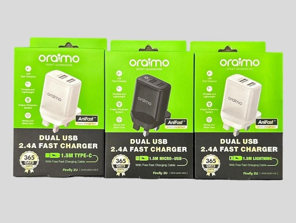 Oraimo Charger Kit OCW U67D+C53 - Bmax Distribution Sdn Bhd