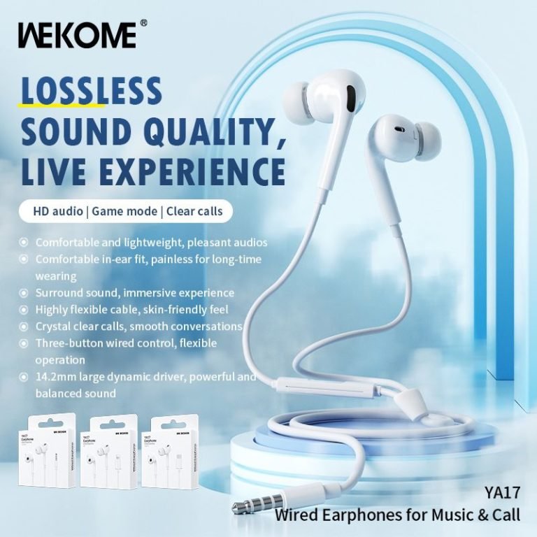 Wekome WK YA17 Wired Earphone - Bmax Distribution Sdn Bhd